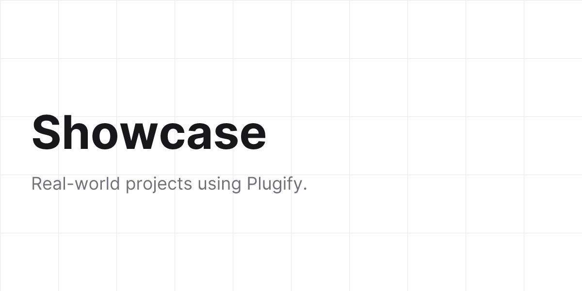 Showcase - plugify