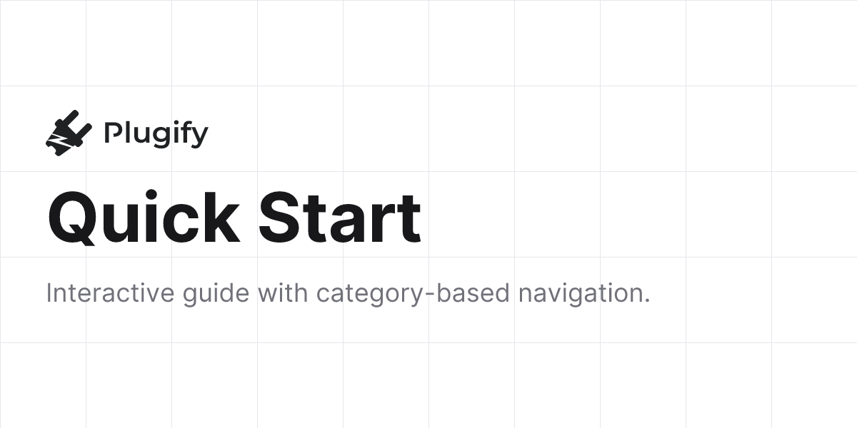 Quick Start - plugify