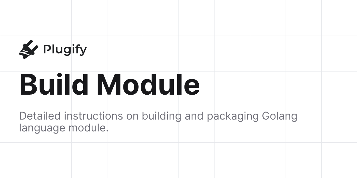 Build Module - plugify